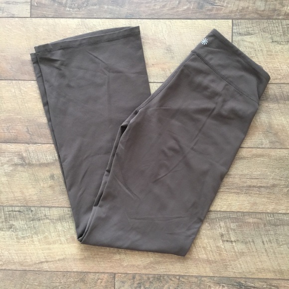 Athleta | Pants & Jumpsuits | Athleta Olive Green Wideleg Yoga Pants ...